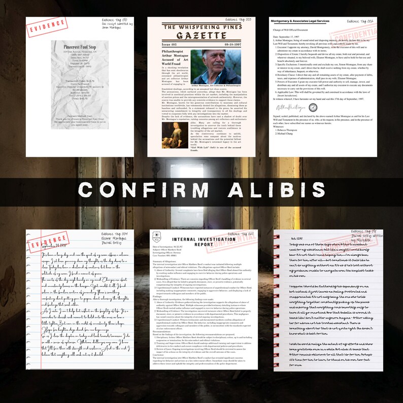 Printable Murder Mystery Case File Mystery Date Night Detective True ...