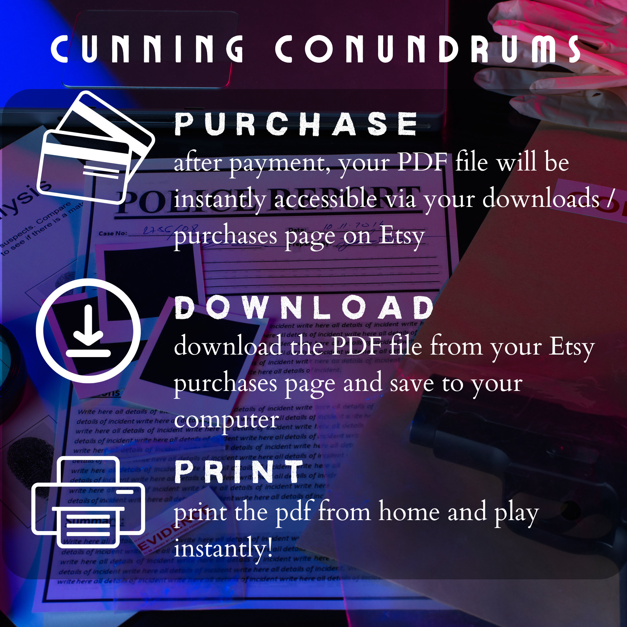 Printable Murder Mystery Case File | 2 Pack Murder Mystery Digital ...