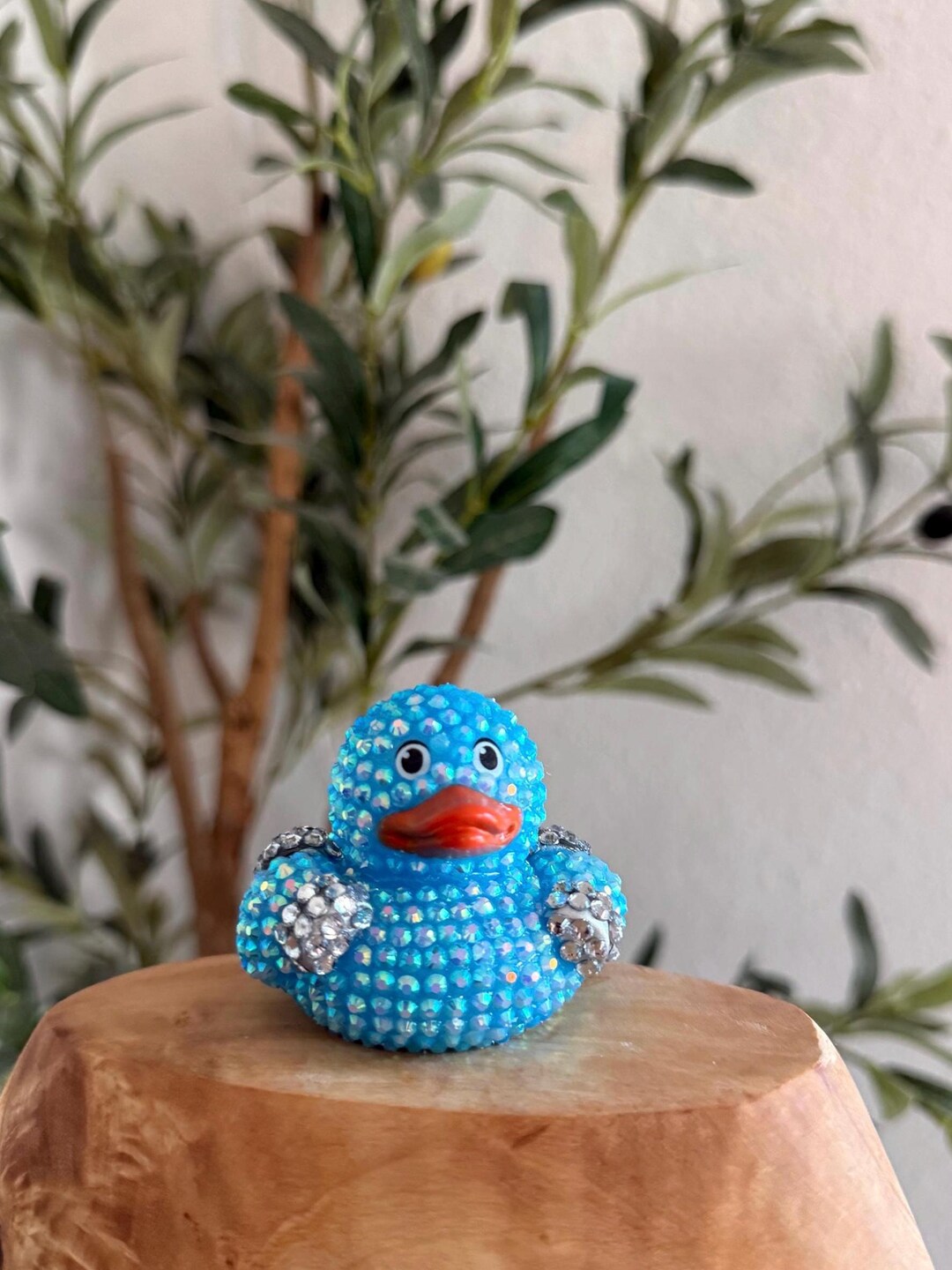 Hand-placed Rhinestone Duck - Etsy