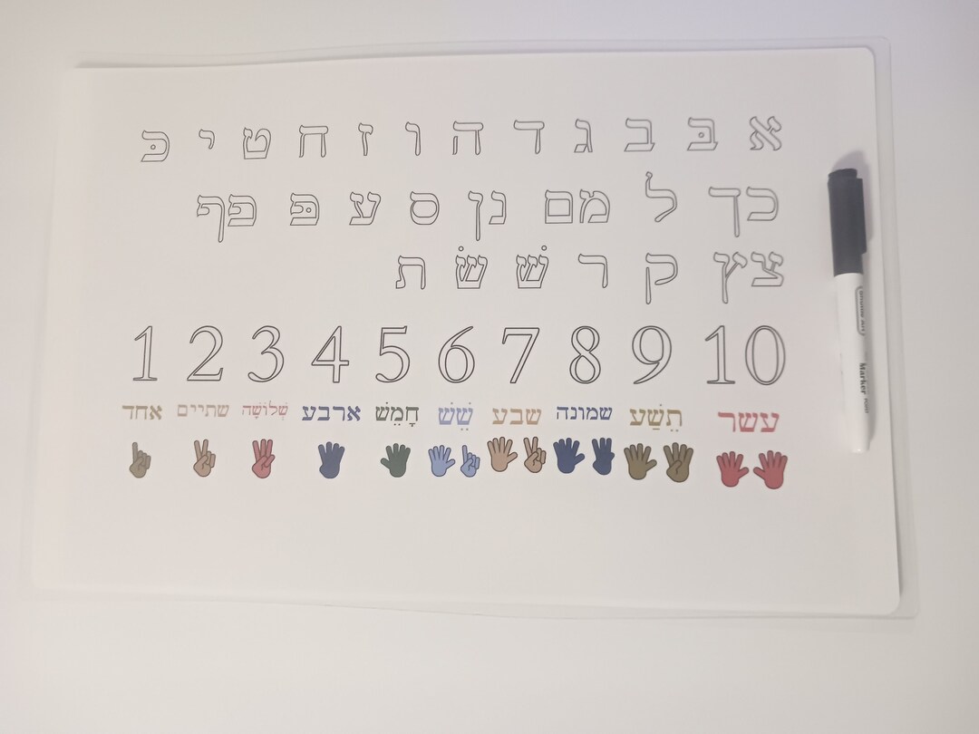 Aleph Bet Mat - Etsy