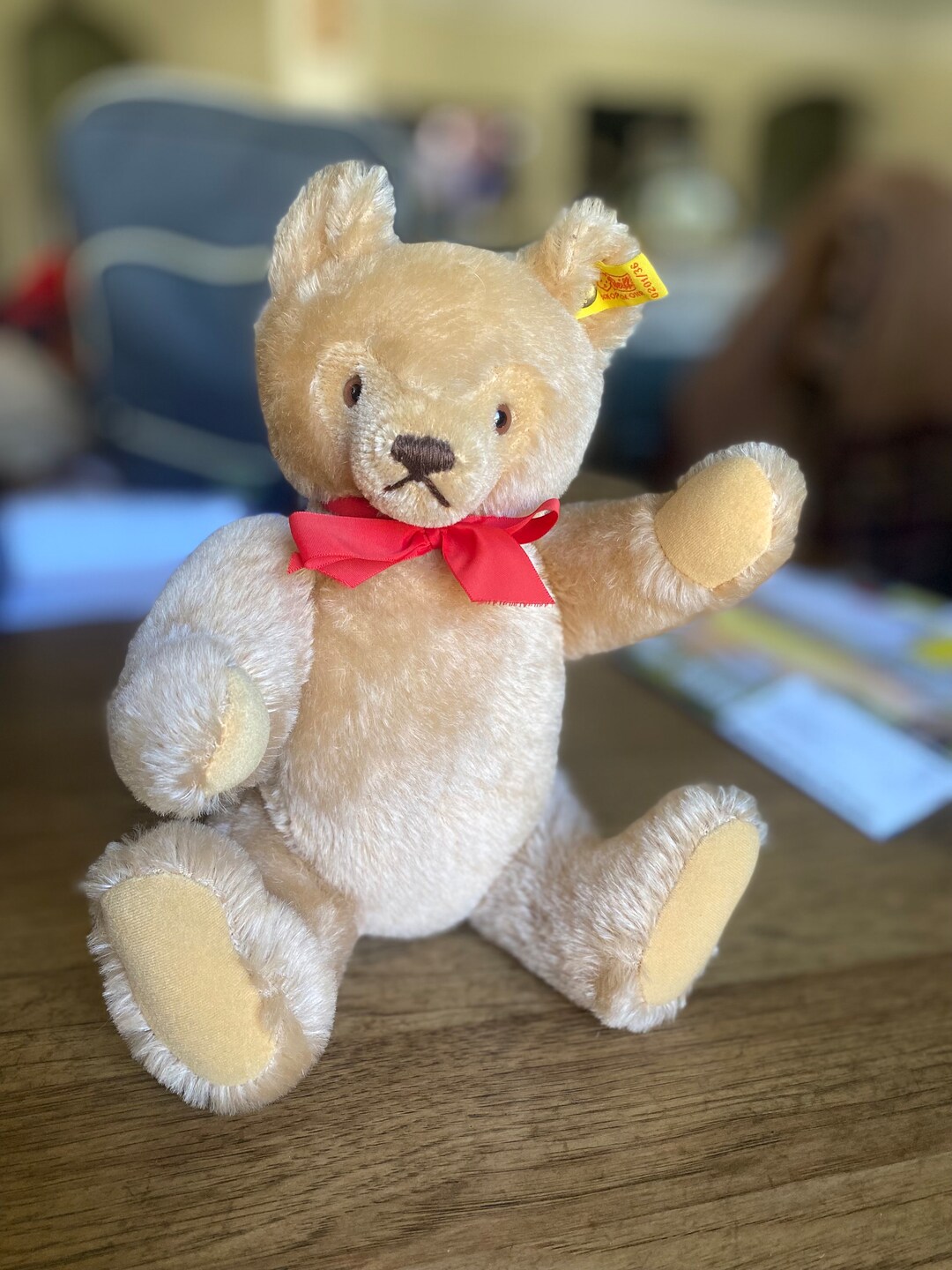Steiff Vintage Original Teddy Bear 0201/36 14 With Ribbon and Ear Tag ...