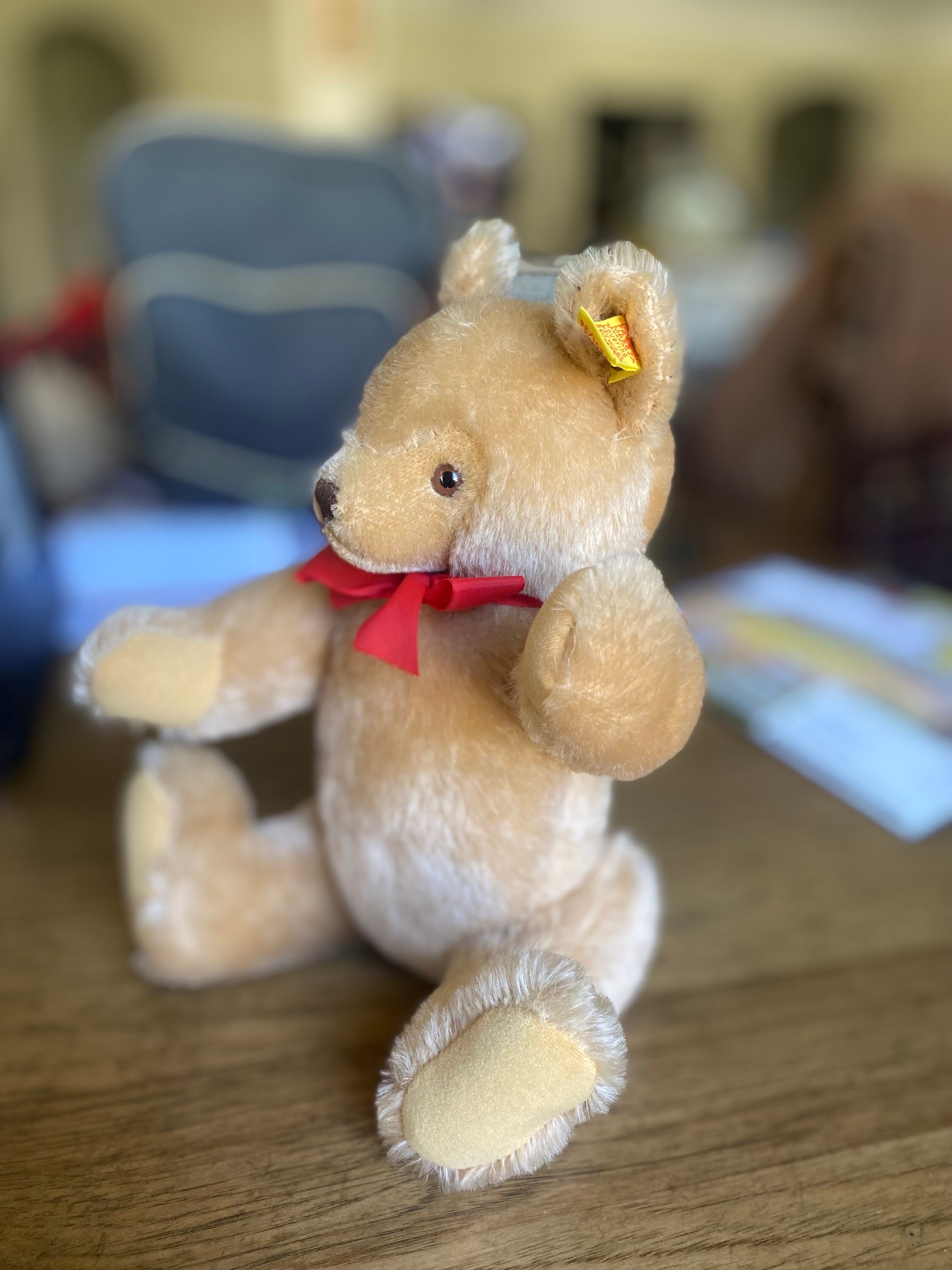 Steiff Vintage Original Teddy Bear 0201/36 14 With Ribbon and Ear Tag ...