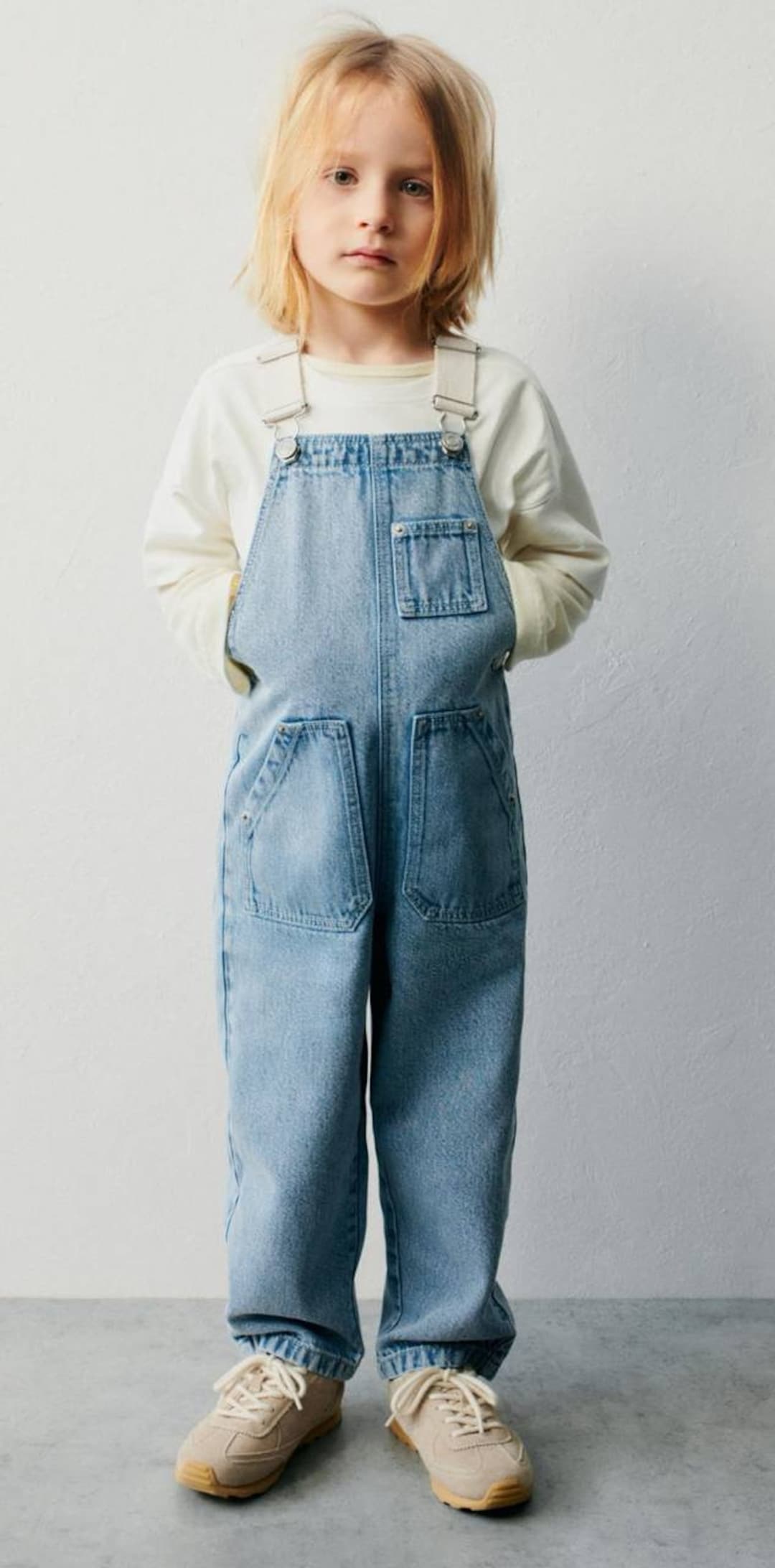 Distressed Denim Short Overalls for Kids Adjustable Straps, Comfortable ...