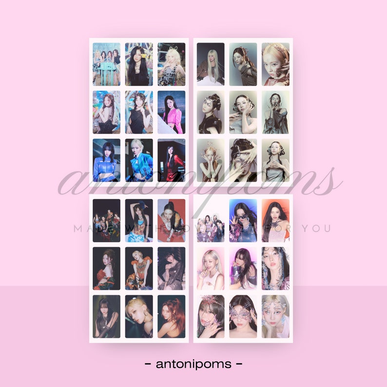 Aespa Digital Photocards Set Concepts Like armageddon, hot Mess and ...
