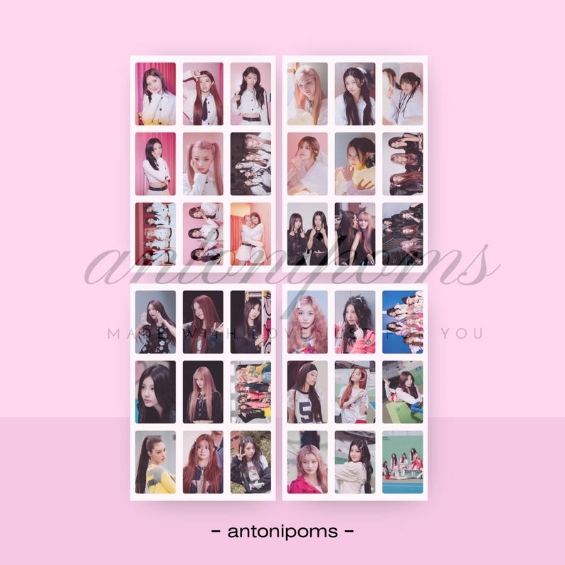 ILLIT Digital Photocards Set - "i'll Like You" Templates, Kpop Pcs ...