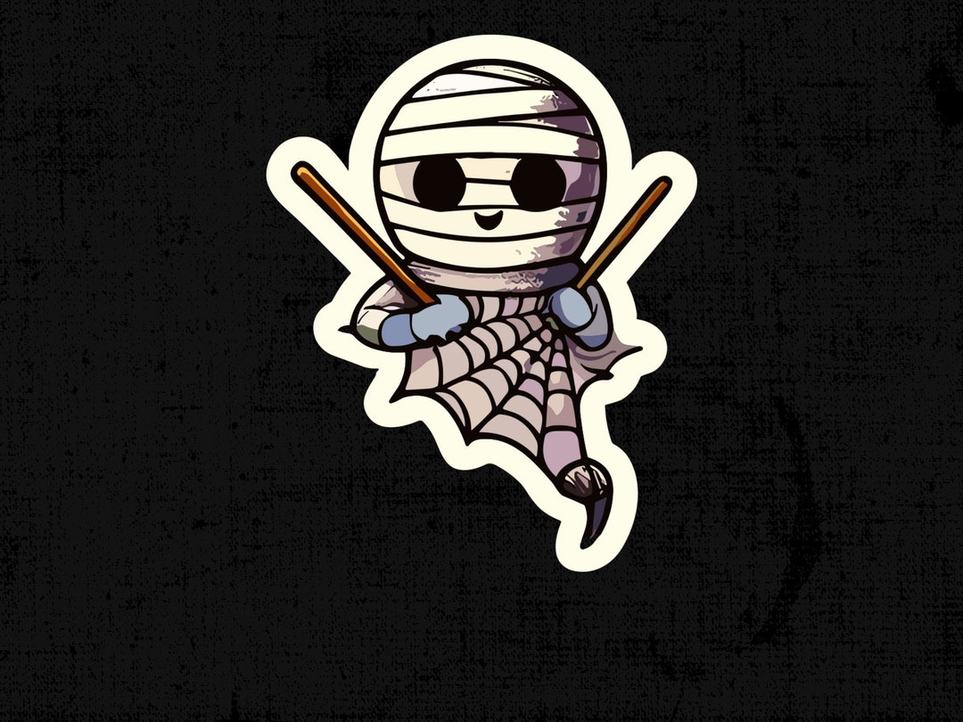 Cute Mummy With Spider Web Svg Downloadable File, Halloween Mummy ...