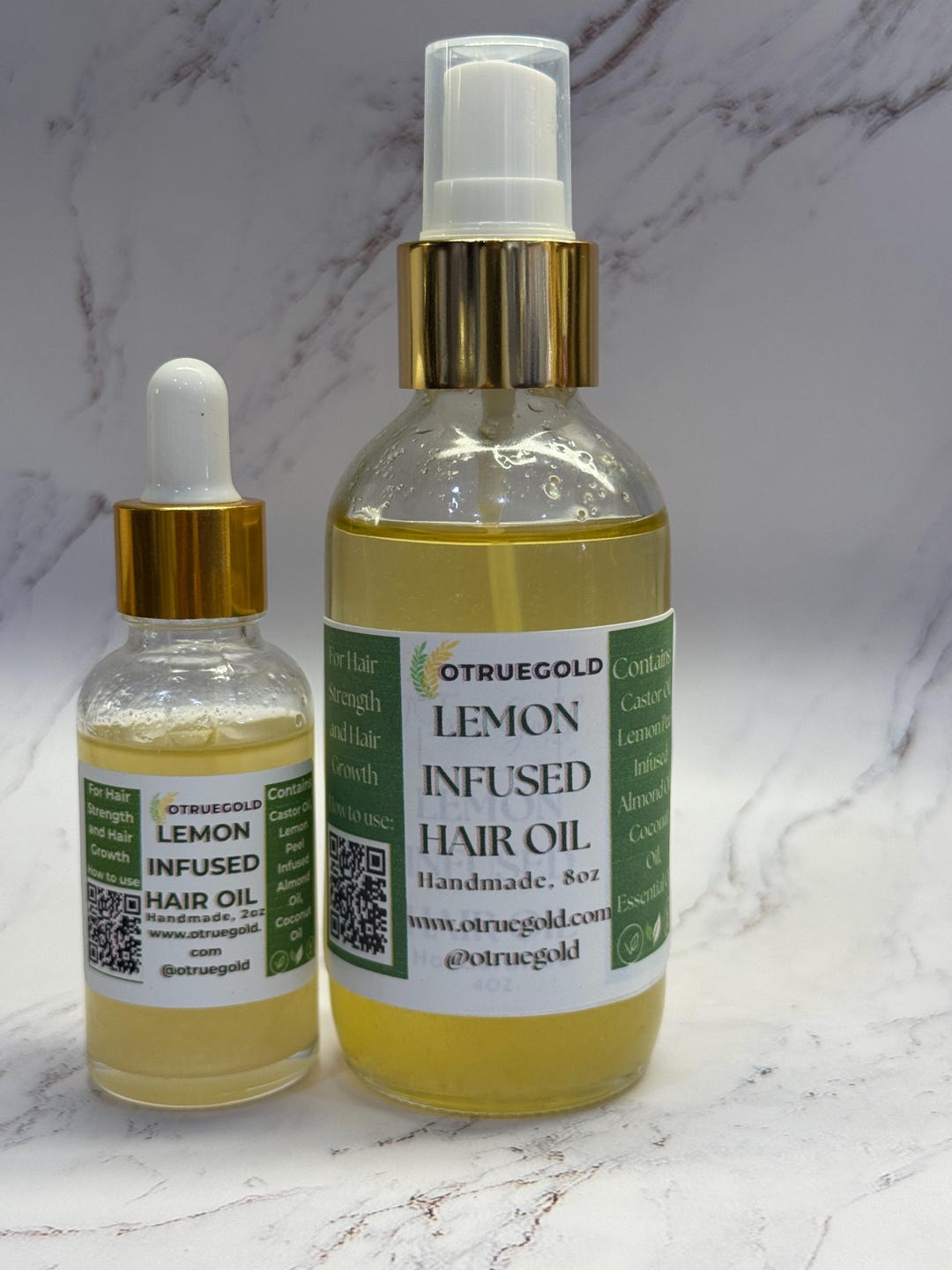 Lemon Infused Hair Oil, Castor Coconut Oil and Vitamin C,simulate Hair ...
