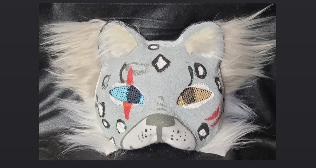 Snow Leopard Therian Cat Mask - Etsy