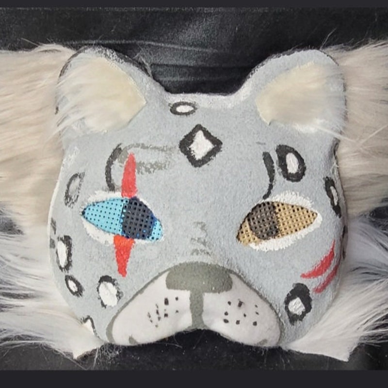 Snow Leopard Therian Mask - Etsy