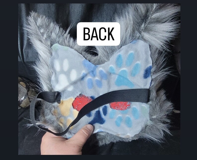 Gray Wolf Full Fur Face Therian Mask - Etsy