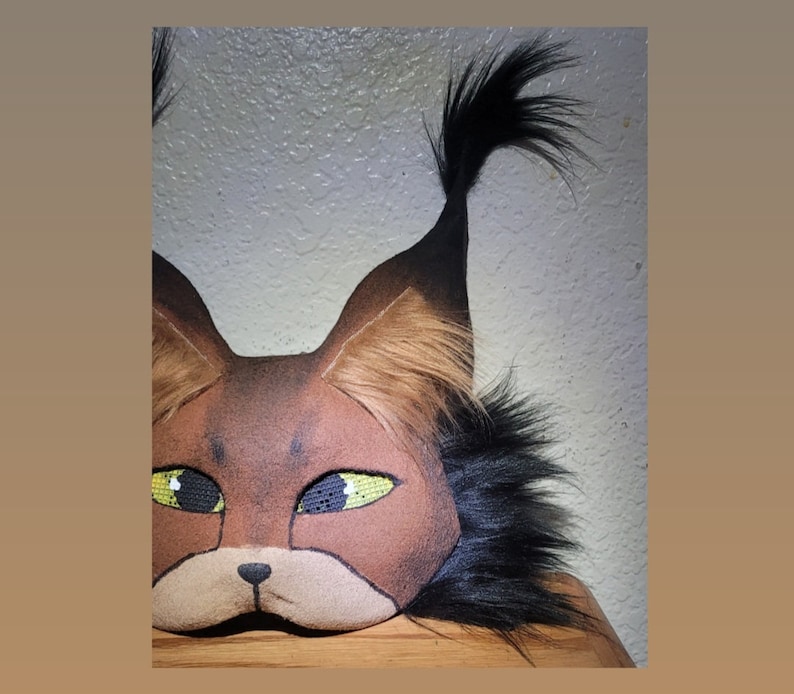 Caracal Cat Therian Mask - Etsy