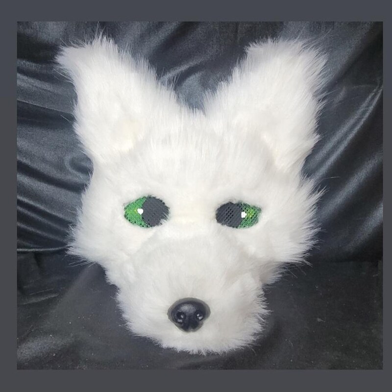 Arctic Fox Therian Mask - Etsy