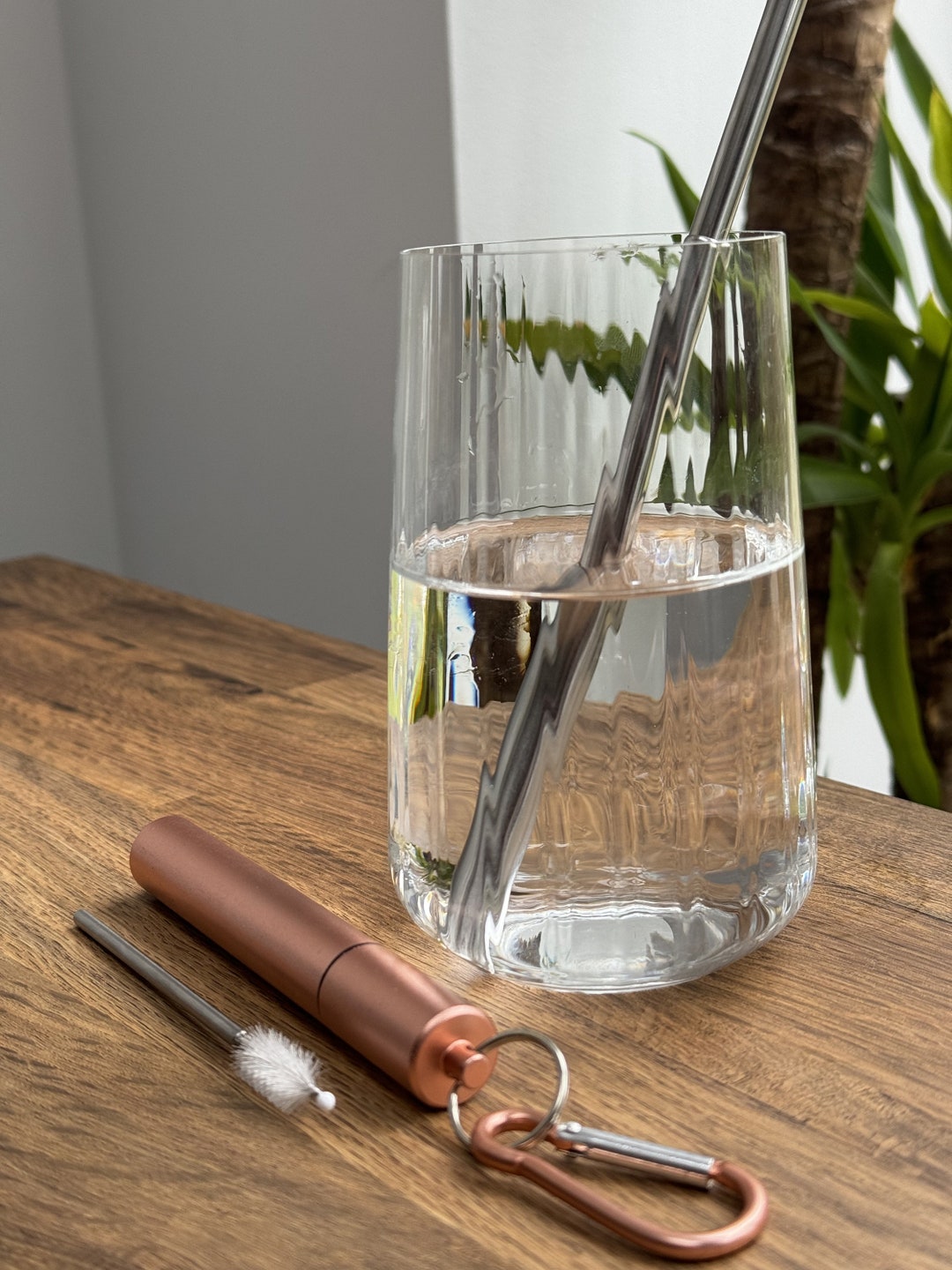 Collapsible Metal Straw With Carry Case and Cleaning Brush - 5 Colours Available - Etsy