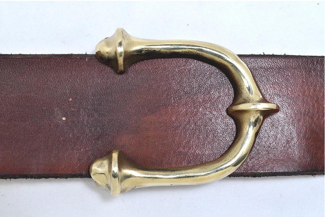 Handmade Buckleworks Stirrup 1 3/4 Inch Belt Buckle Brass or Sterling ...