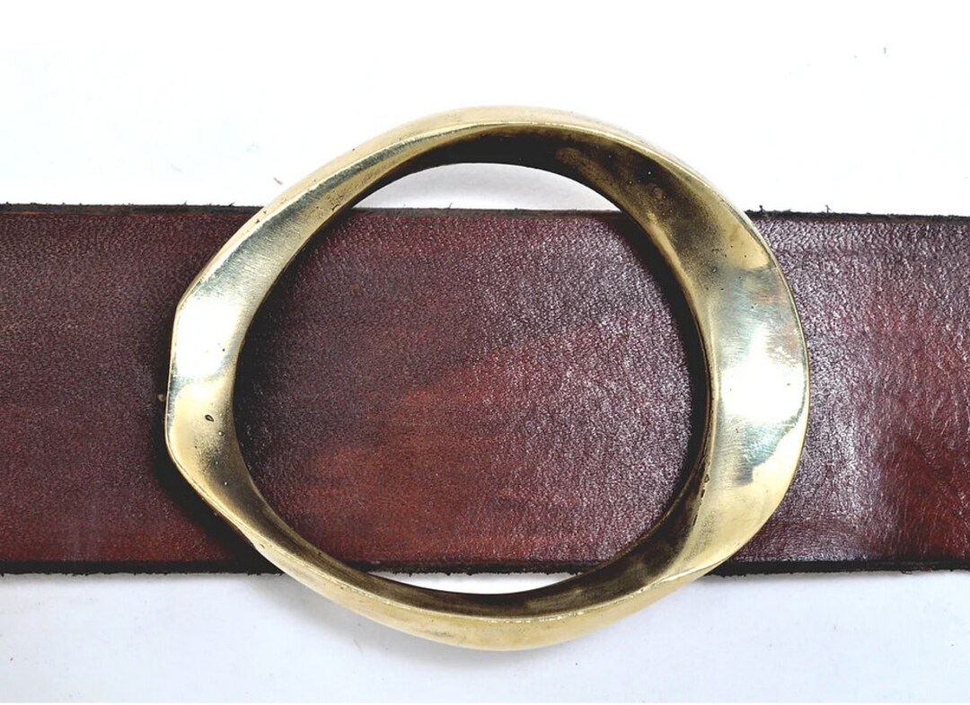 Handmade Buckleworks "velodrome" 1 1/2 Inch Belt Buckle | Brass or ...