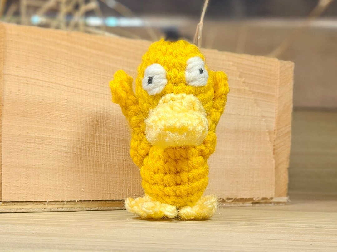 Adorable Psyduck Mini Stuffy Crotchet Pokemon - Etsy
