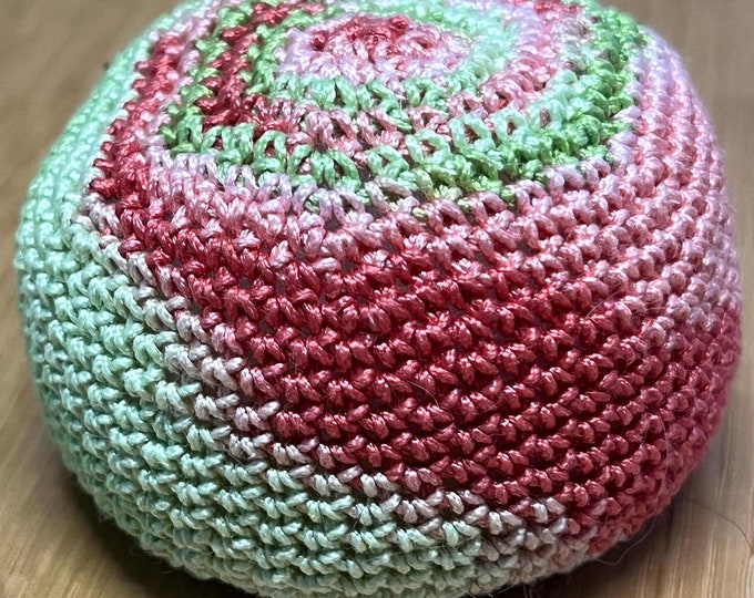 Watermelon - Hacky Sack Handmade Crochet Footbag Stress Ball - Etsy