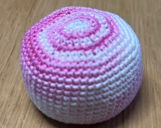 Pink Ombre - Hacky Sack Handmade Crochet Footbag Stress Ball - Etsy