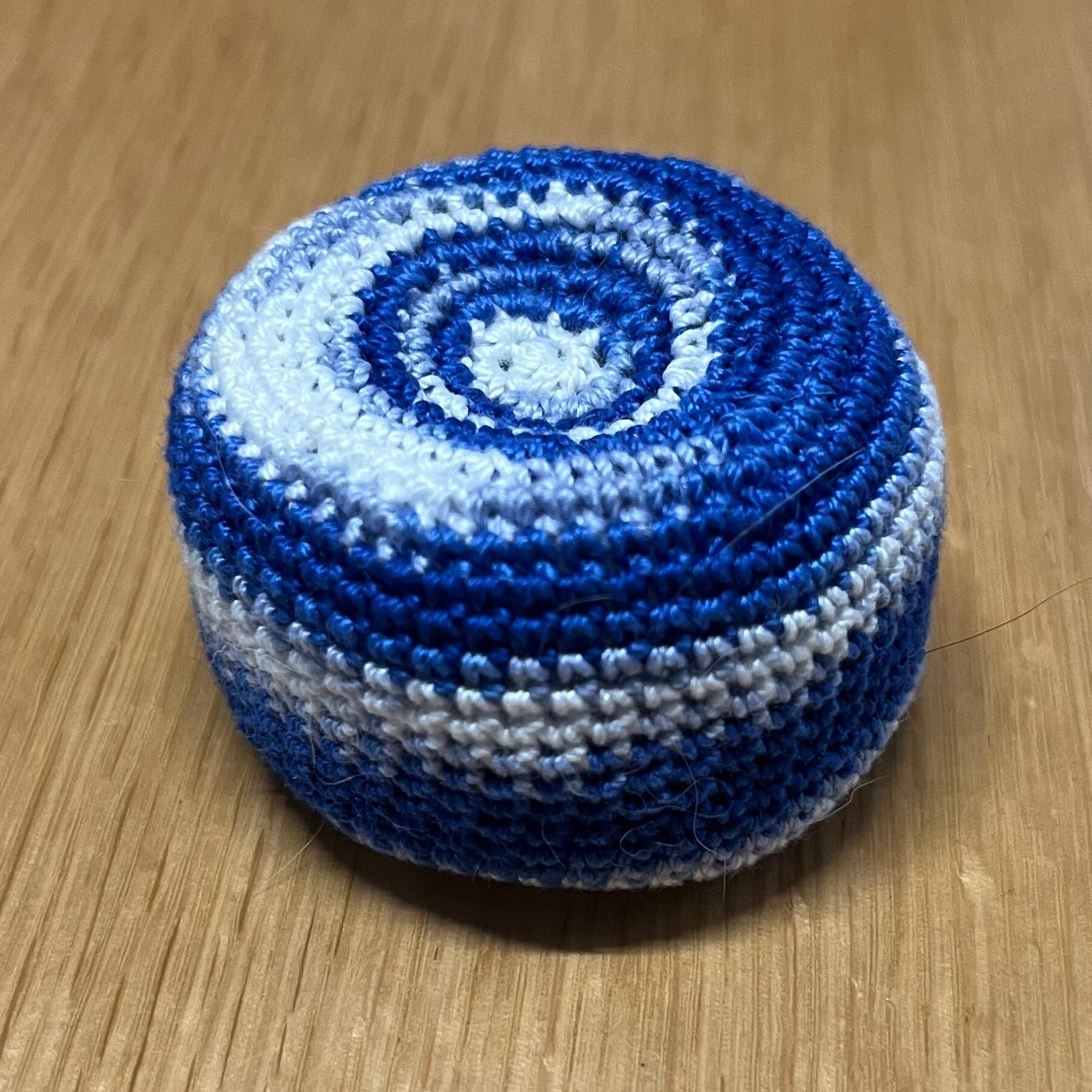 Blue Ombre Handmade Crochet Hacky Sack Footbag - Etsy