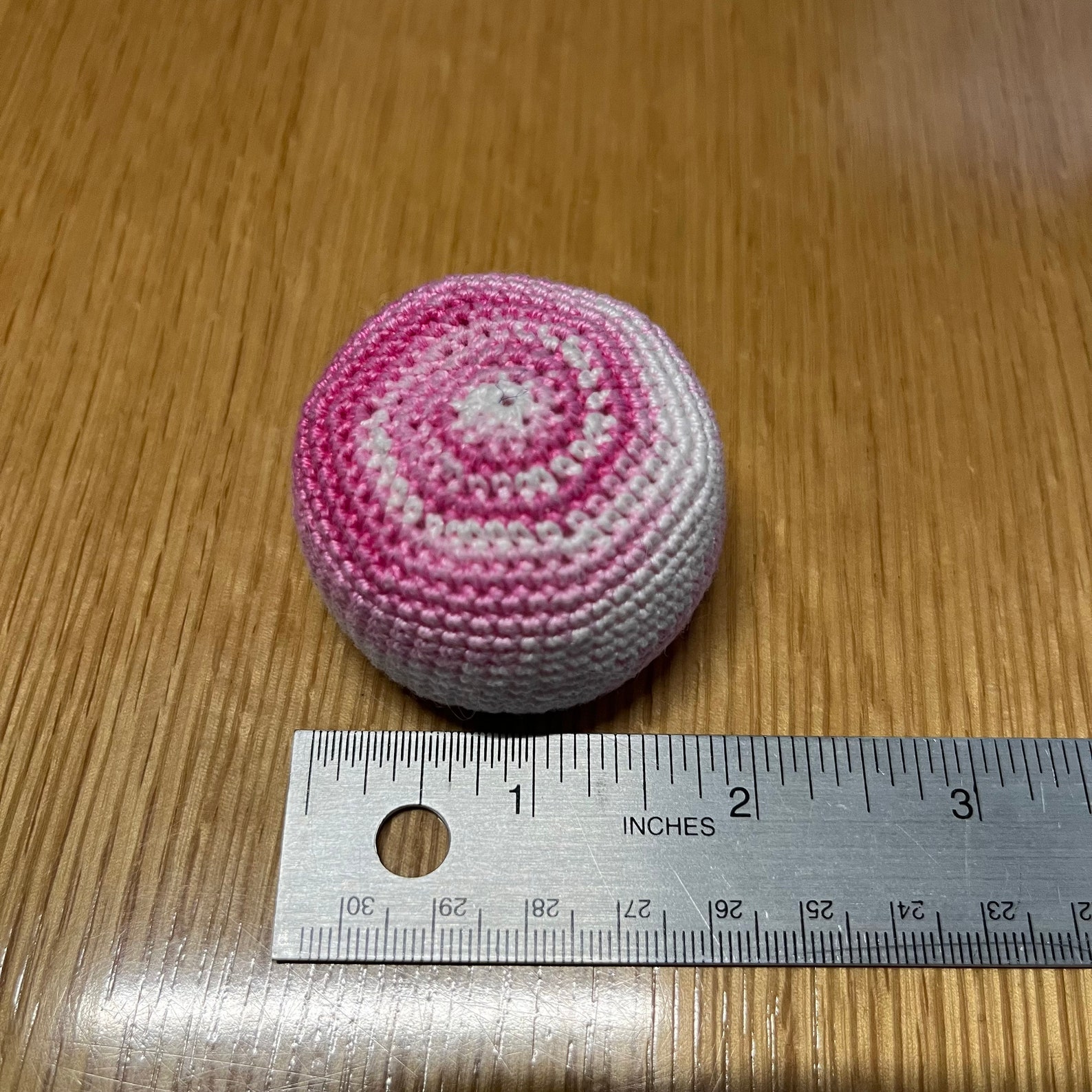 Pink Ombre - Hacky Sack Handmade Crochet Footbag Stress Ball - Etsy