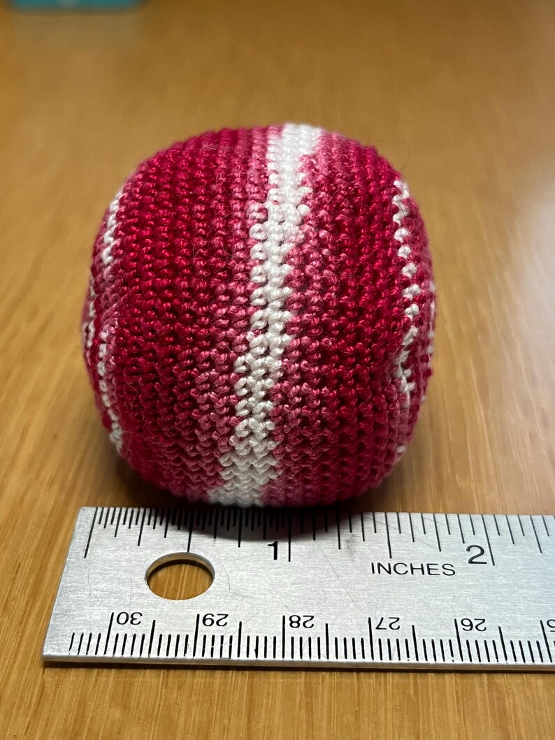 Peppermint - Hacky Sack Handmade Crochet Footbag Stress Ball - Etsy