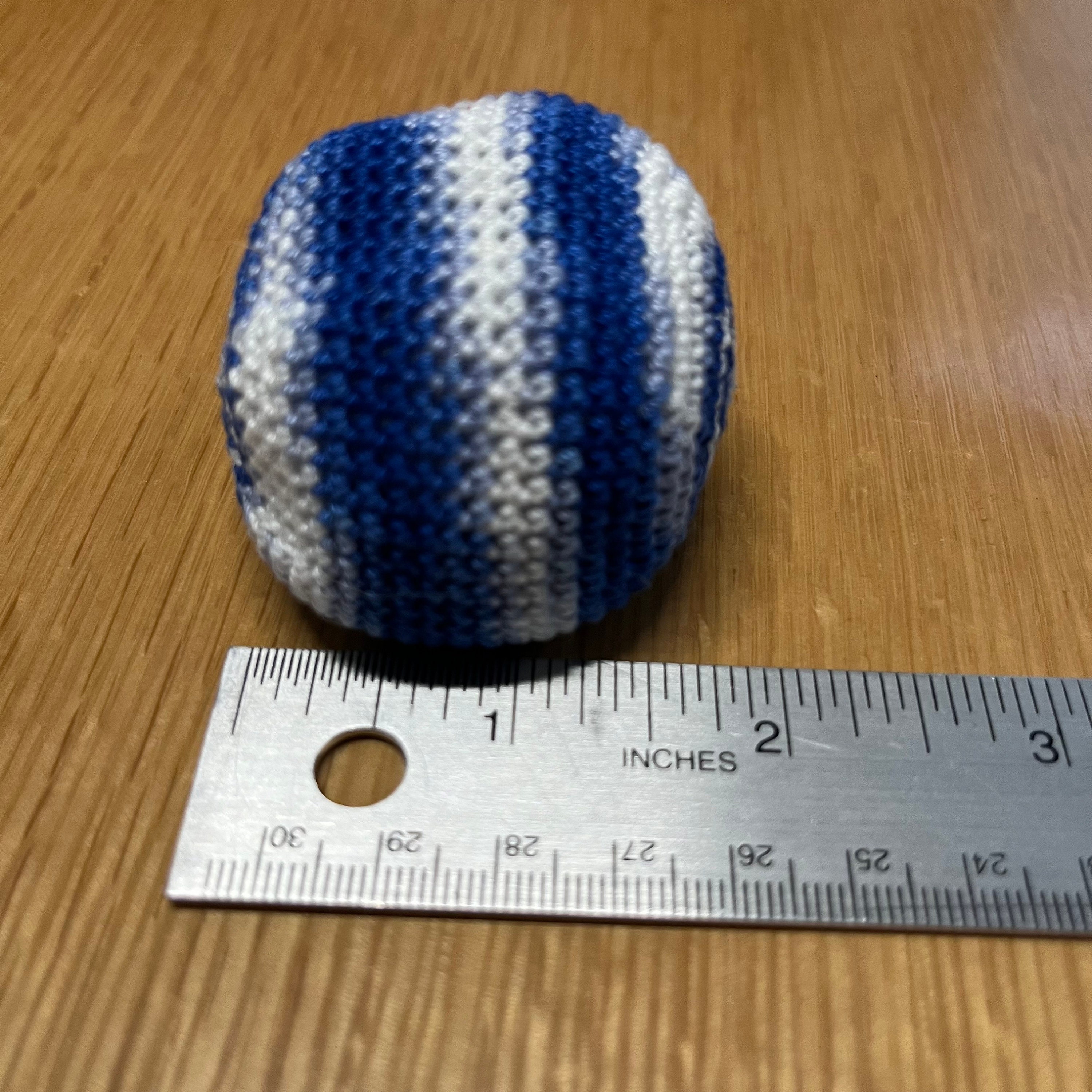 Blue Ombre Handmade Crochet Hacky Sack Footbag - Etsy