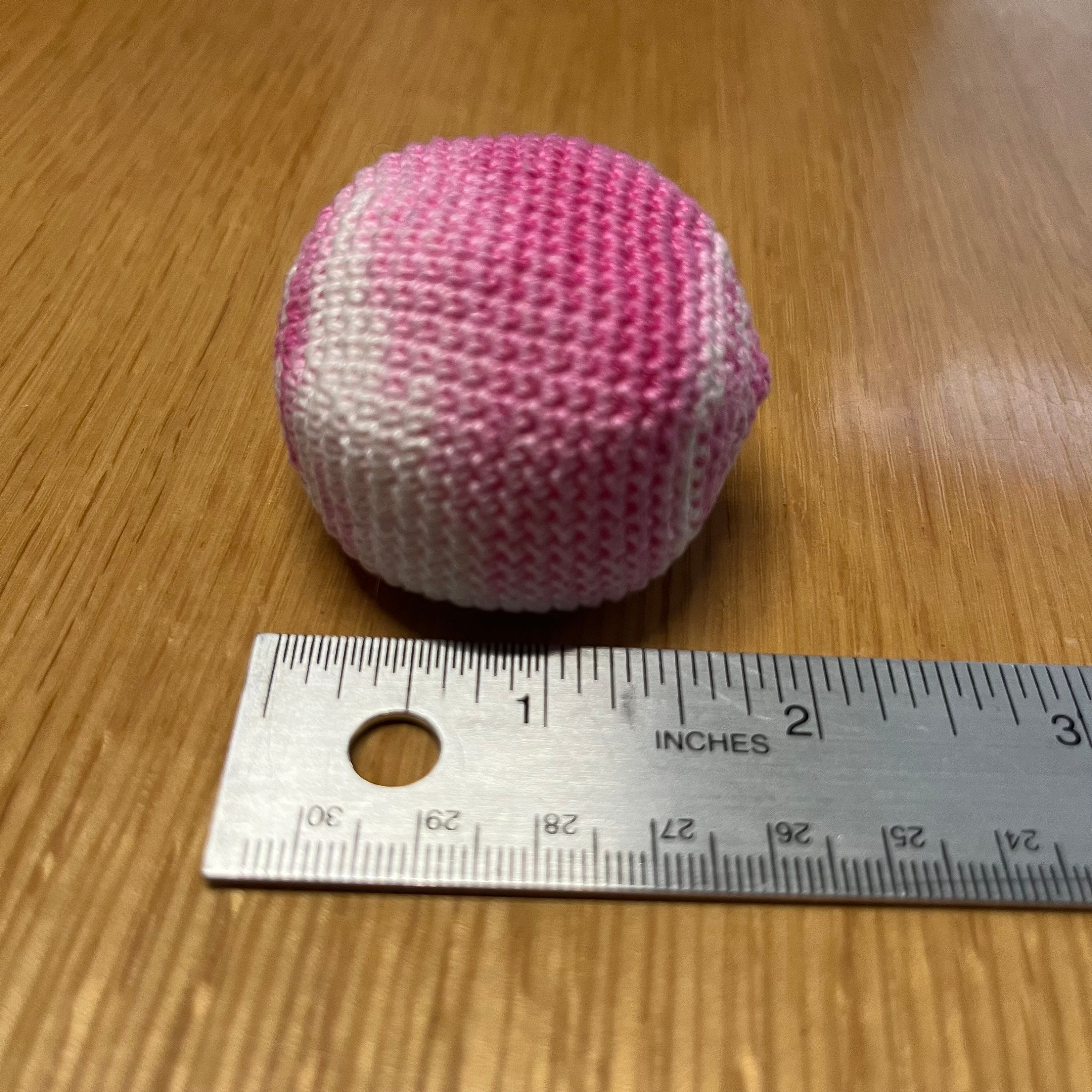 Pink Ombre - Hacky Sack Handmade Crochet Footbag Stress Ball - Etsy