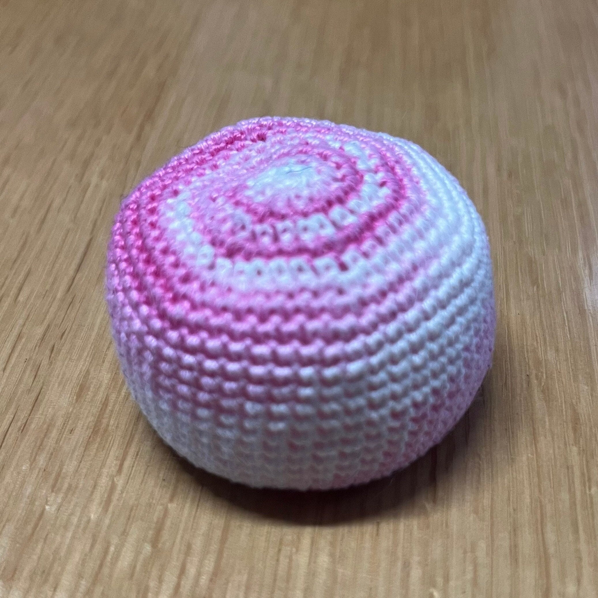 Pink Ombre - Hacky Sack Handmade Crochet Footbag Stress Ball - Etsy