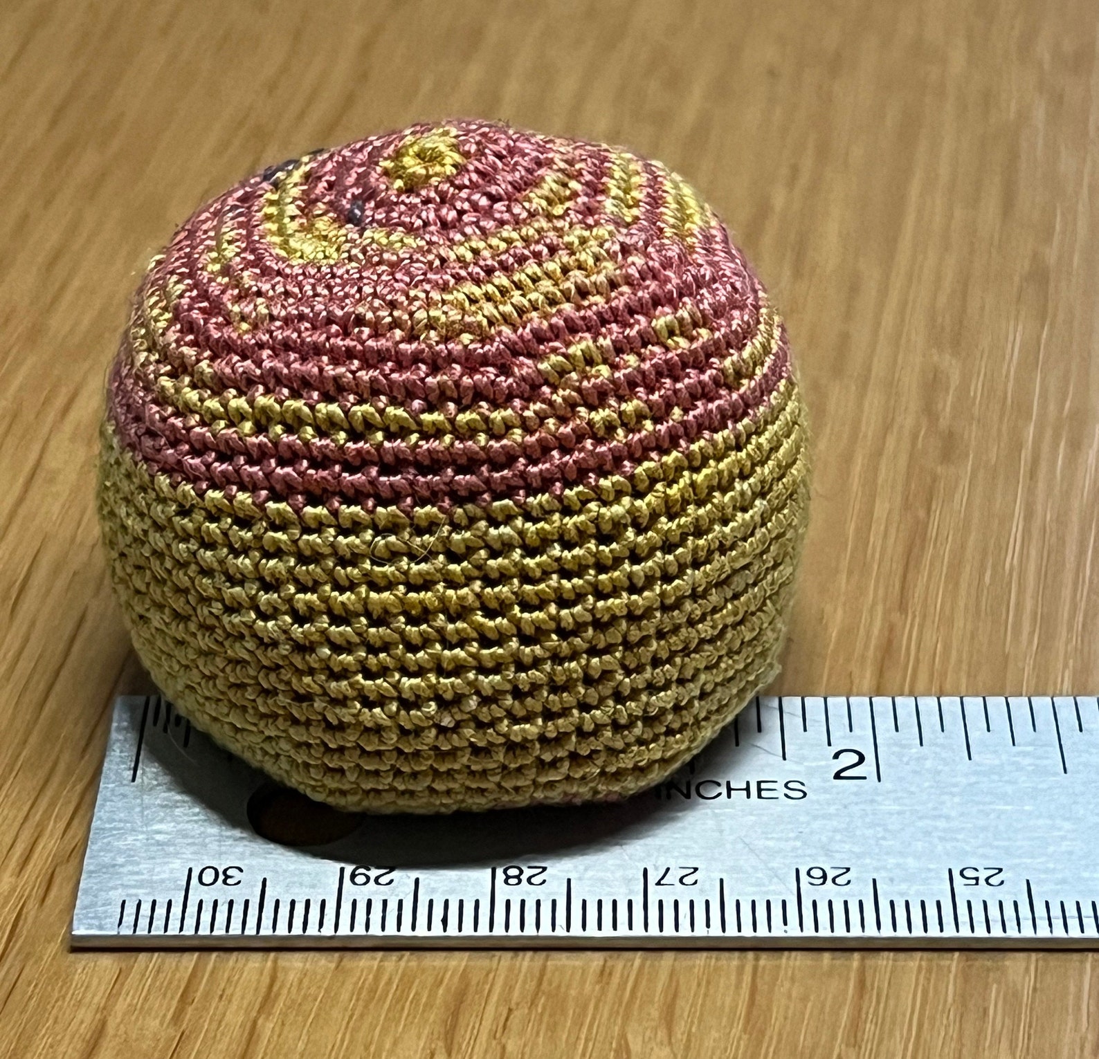 Strawberry Lemonade - Hacky Sack Handmade Crochet Footbag Stress Ball - Etsy