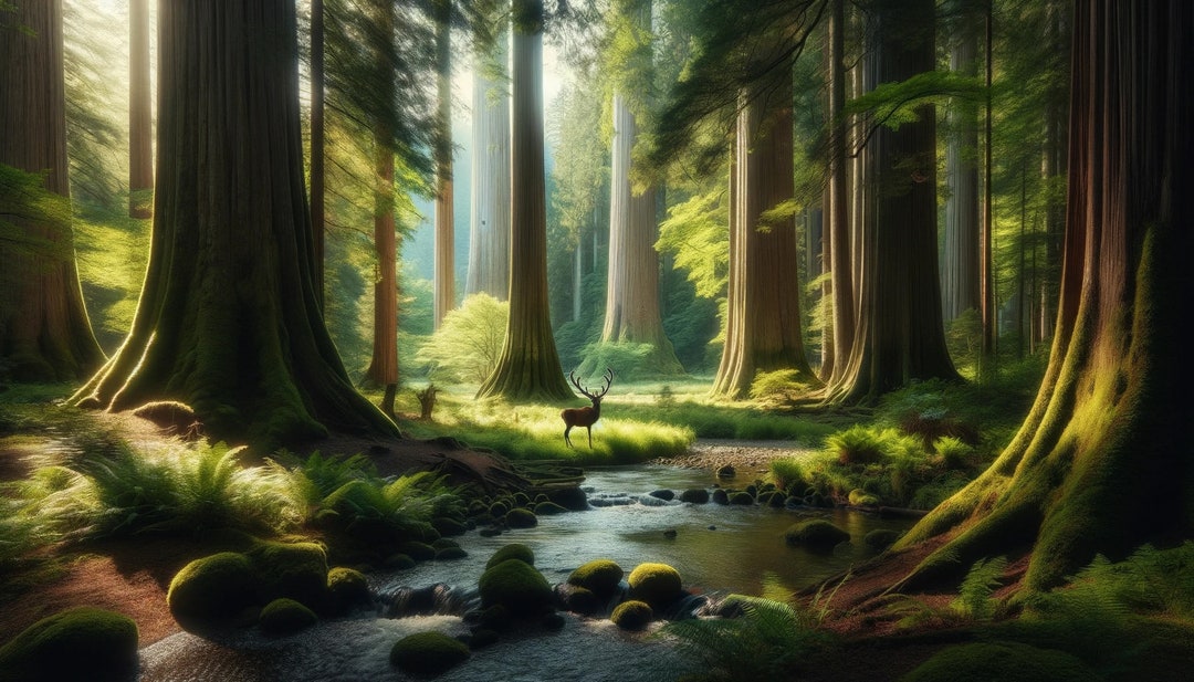 Custom Designed Forrest Painting - Etsy