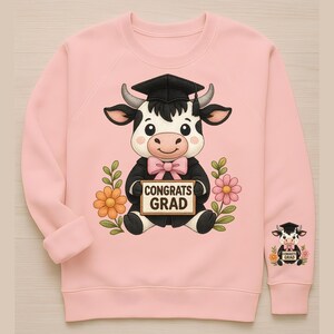 Graduation Cow PNG, Cute Highland Cow Graduation Clipart, Congrats Grad ...