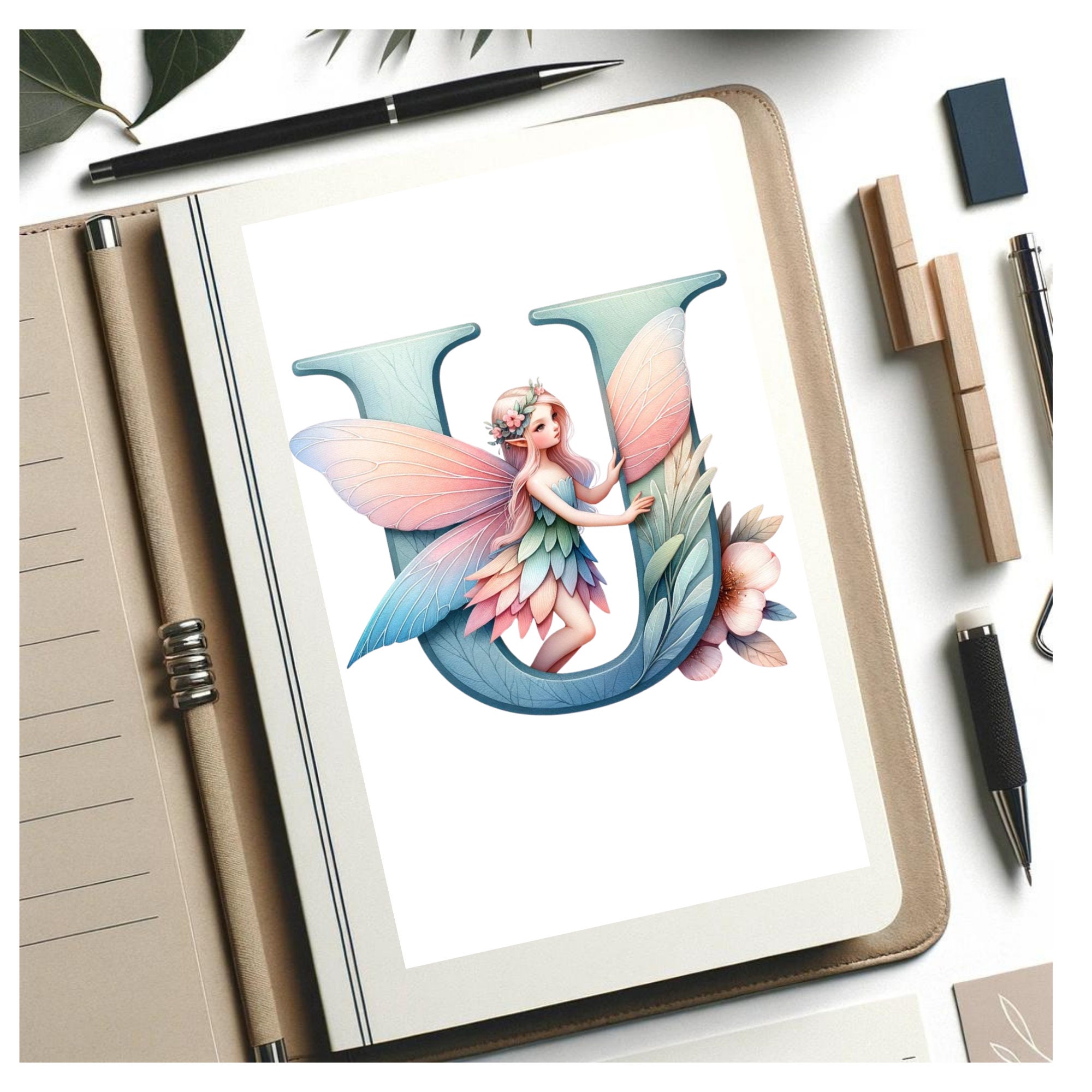 26 Fairy Alphabet Clipart, Fantasy Letters PNG, Pastel Letters Png ...