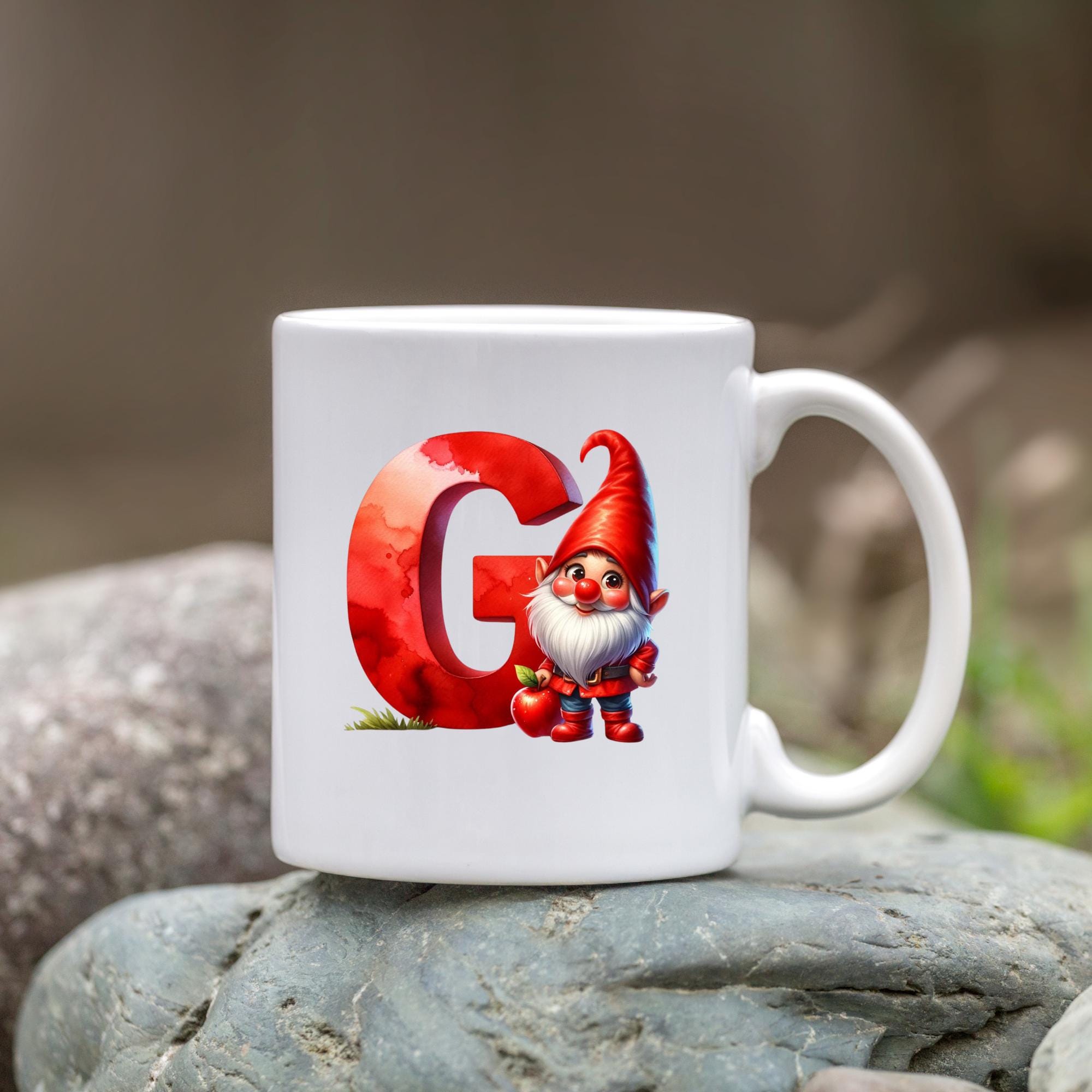 Watercolor Gnome Alphabet PNG A-Z, Gnome Font Clipart A-Z, 26 Gnome ...