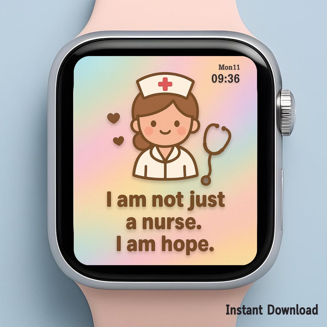 Nurse Apple Watch Wallpaper, Healthcare Worker Watch Face, Positive ...