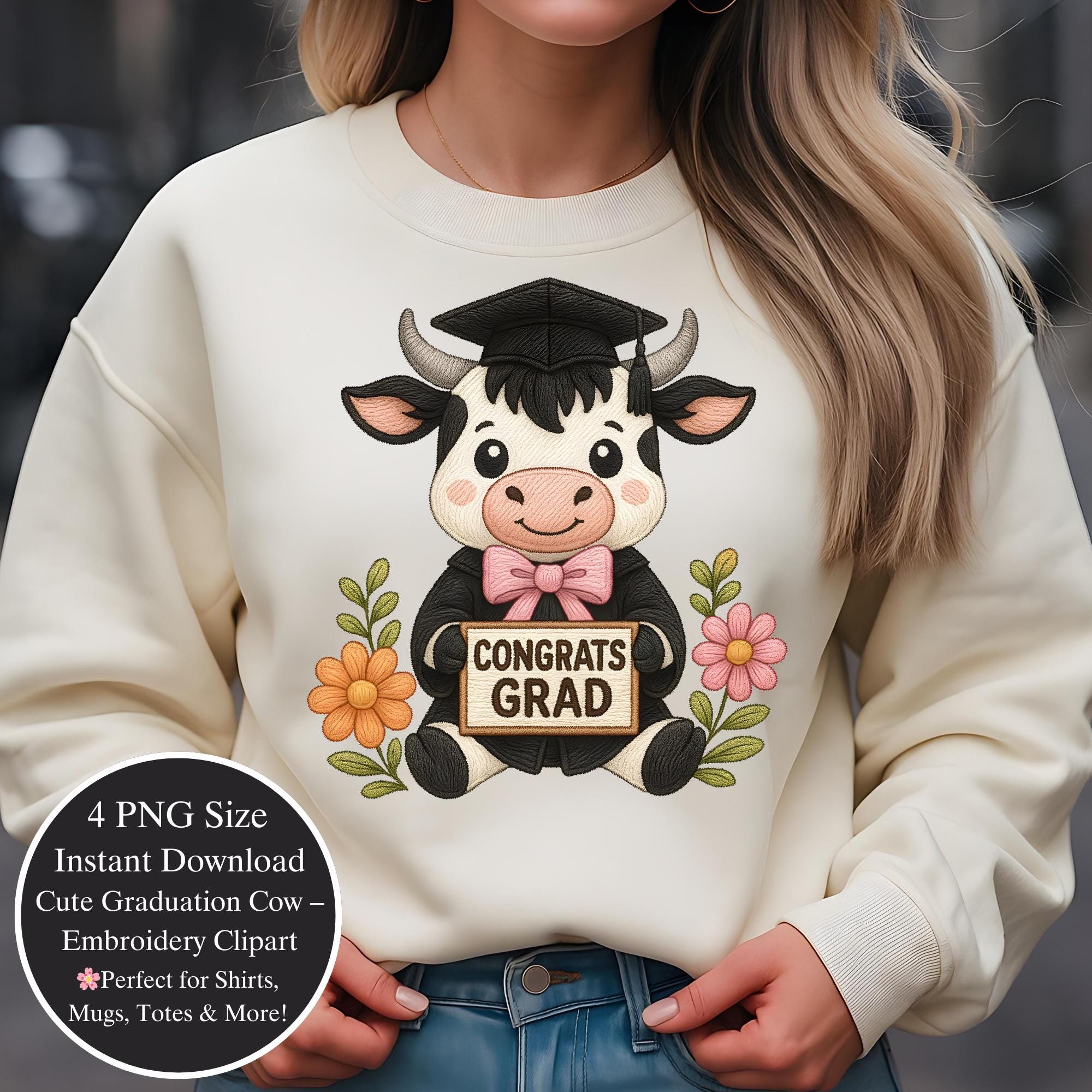 Graduation Cow PNG, Cute Highland Cow Graduation Clipart, Senior 2025 ...