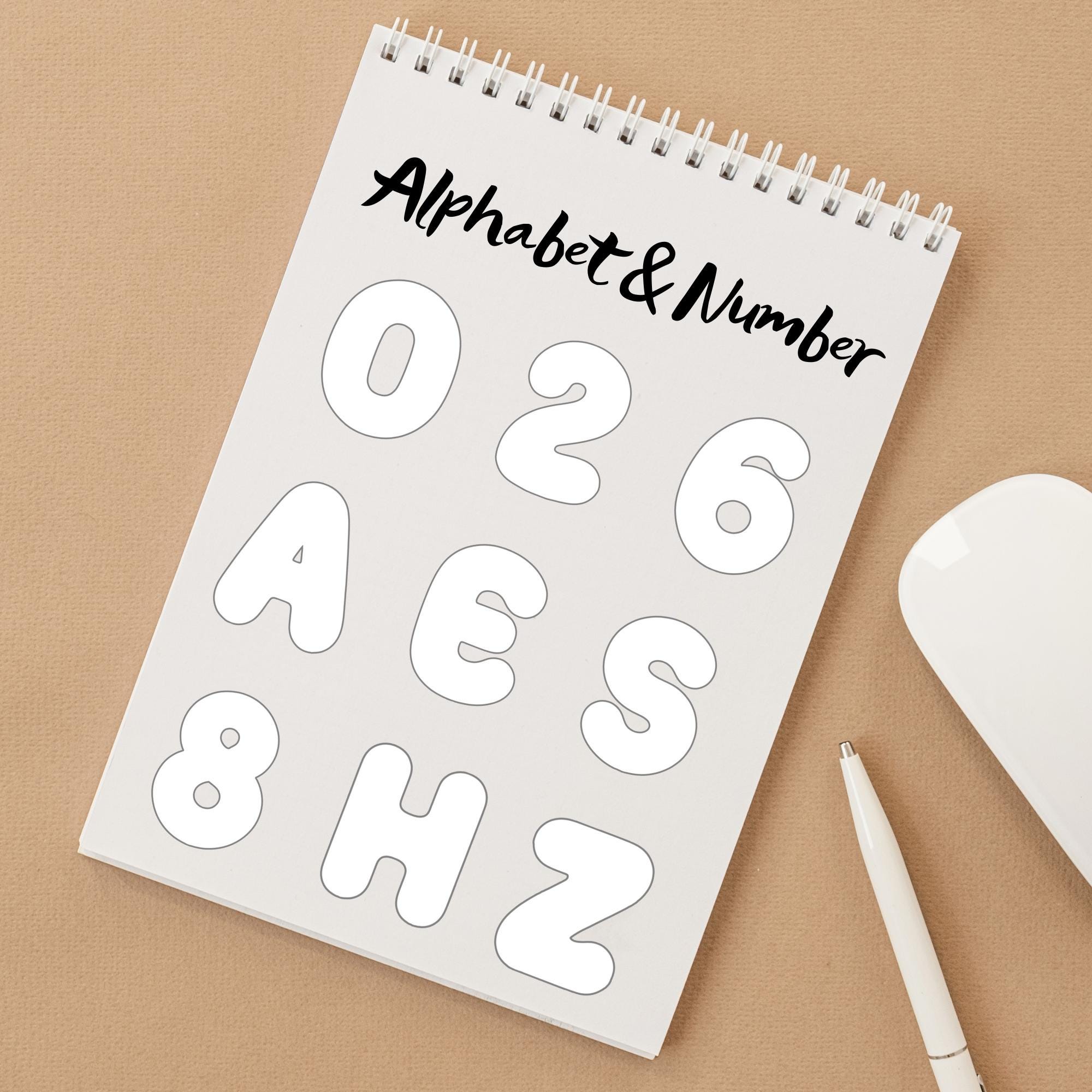 36 Bubbly Alphabet Letters PNG Clipart, A-Z 0-9 PNG, 36 PNG Letters ...