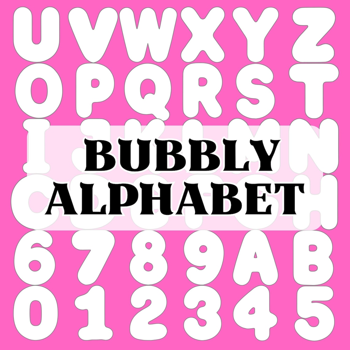 36 Bubbly Alphabet Letters PNG Clipart, A-Z 0-9 PNG, 36 PNG Letters ...