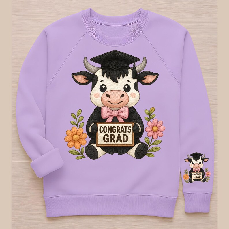 Graduation Cow PNG, Cute Highland Cow Graduation Clipart, Congrats Grad ...