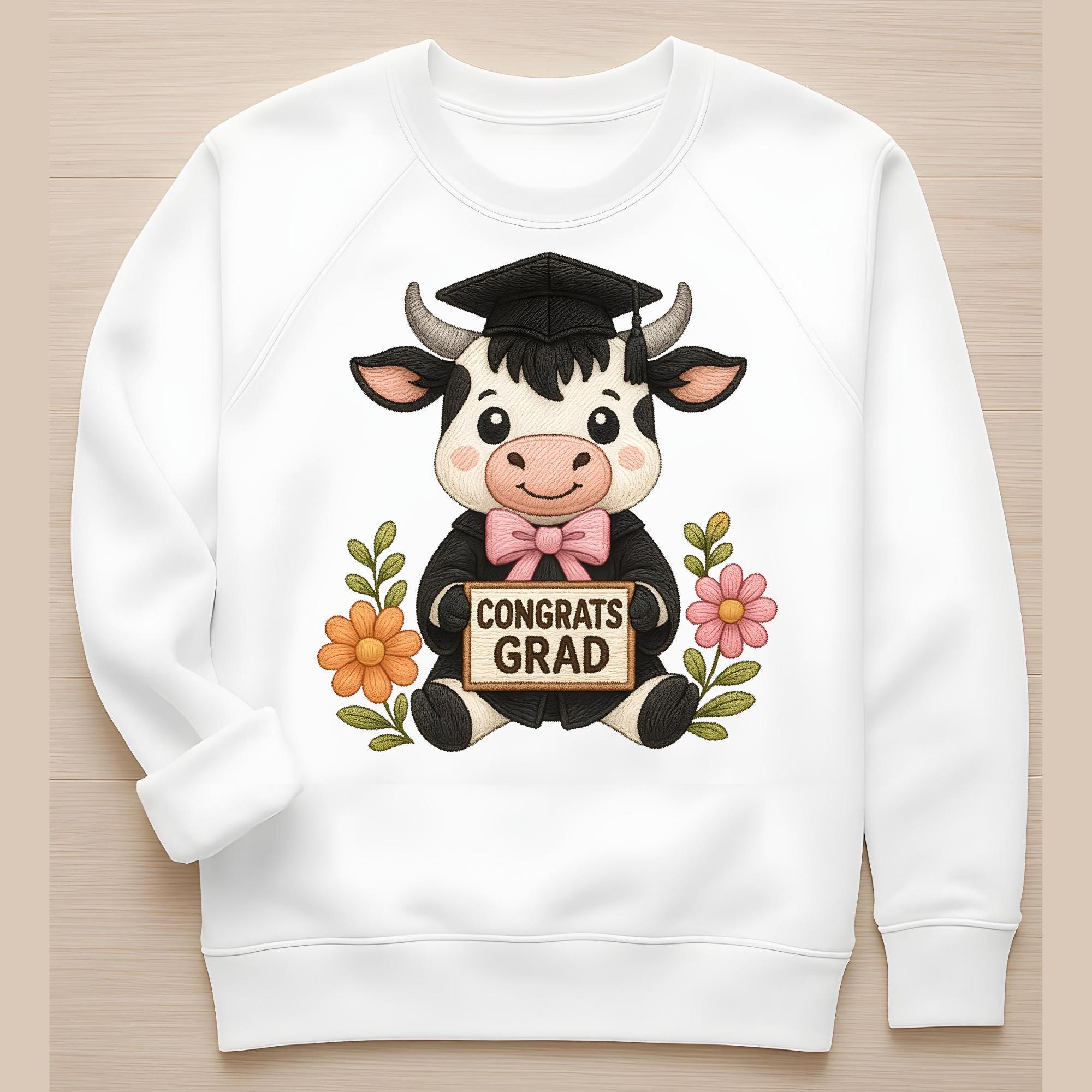 Graduation Cow PNG, Cute Highland Cow Graduation Clipart, Senior 2025 ...