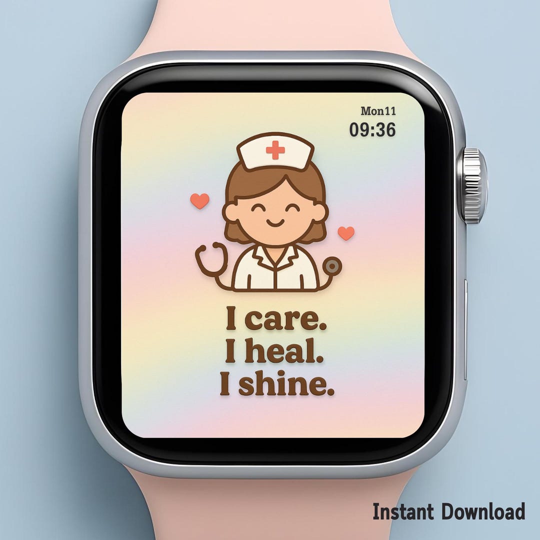 Nurse Apple Watch Wallpaper, Healthcare Worker Watch Face, Positive ...