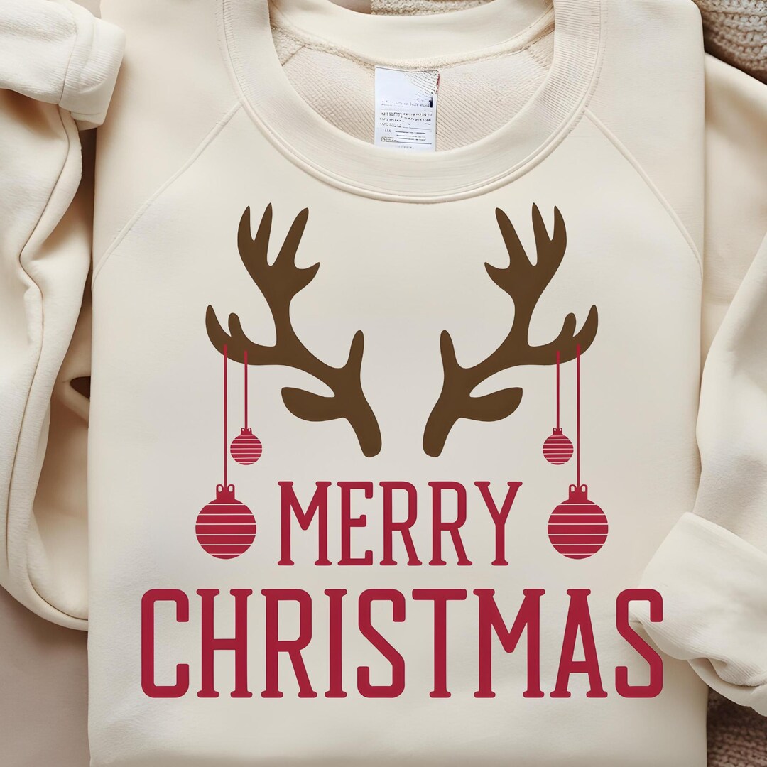 Merry Christmas Antler PNG, Cute Christmas Design, Reindeer Antler ...
