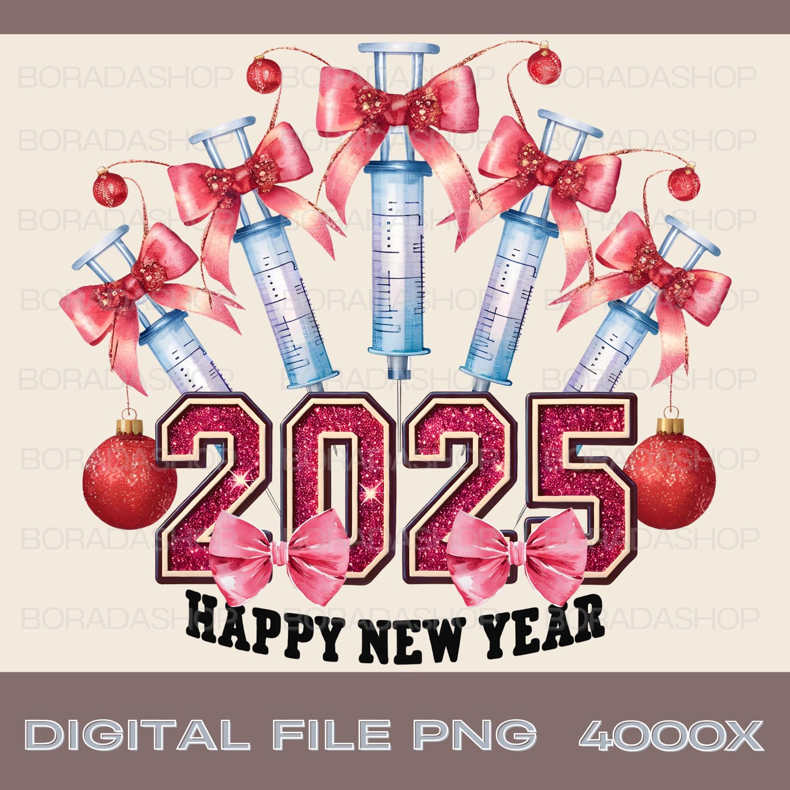 2025 New Year Syringe PNG, Nurse New Year Png, Medical Syringe PNG ...