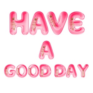 Bubble Alphabet PNG Clipart, A-Z 0-9 PNG, Pink Balloon Letters, 36 PNG ...