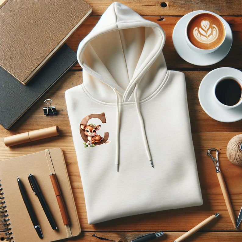 Adorable Fawn-themed Alphabet & Number PNG Clipart A-Z 0-9, 36 PNG ...