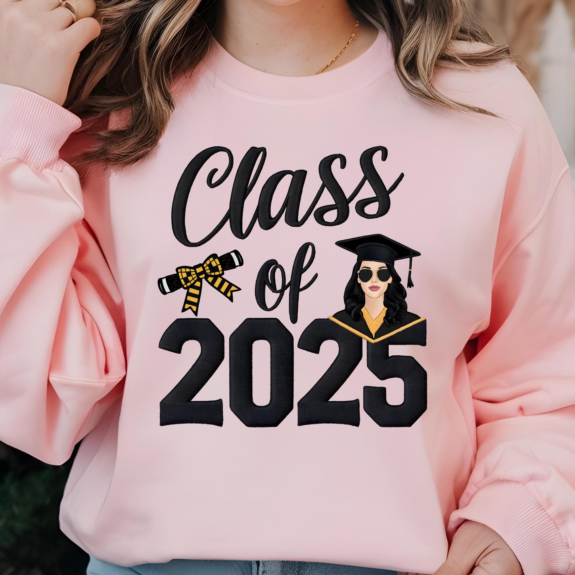 Class of 2025 Png, Class of 2025 Embroidery Design, Graduation ...