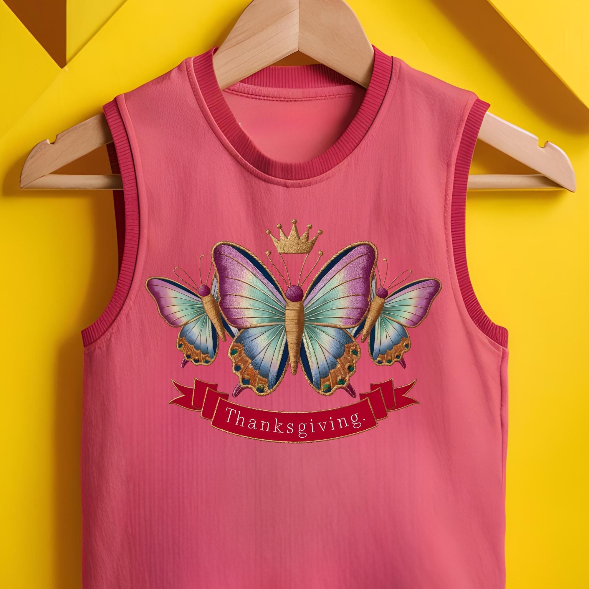 Thanksgiving Butterfly PNG, Embroidery Butterfly Png, Cute Butterfly ...