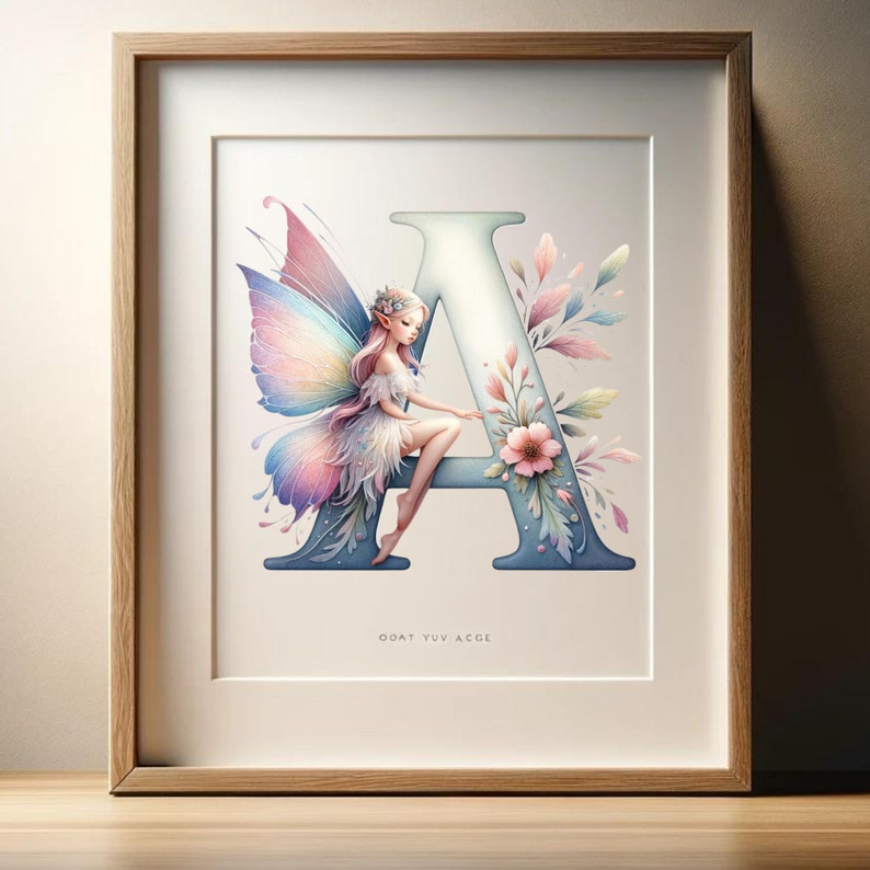 26 Fairy Alphabet Clipart, Fantasy Letters PNG, Pastel Letters Png ...