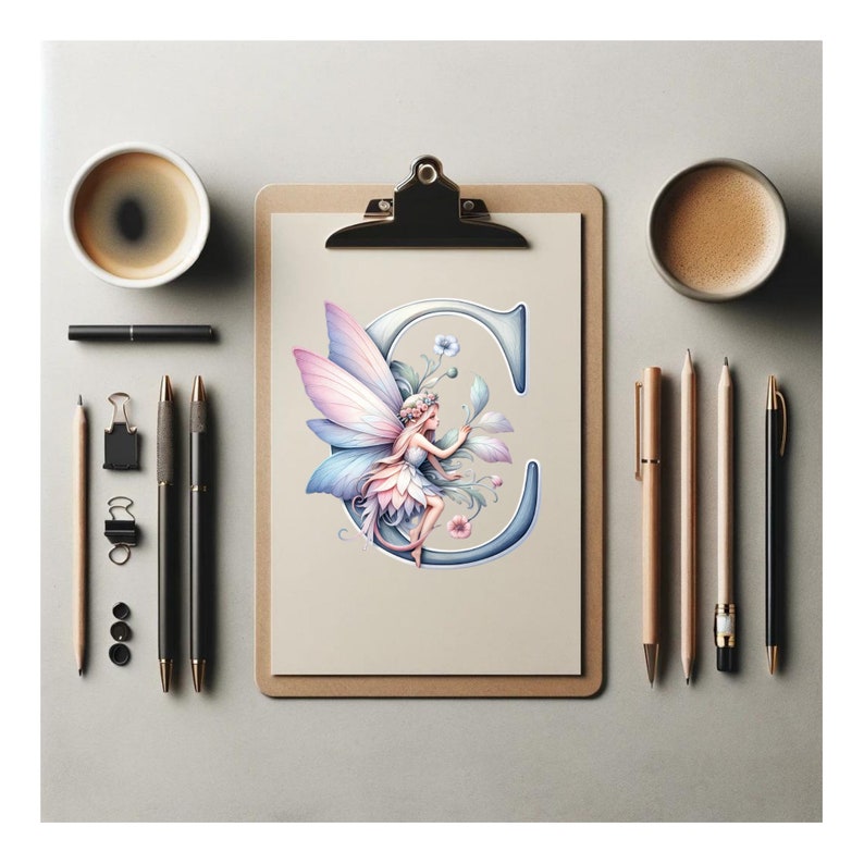 26 Fairy Alphabet Clipart, Fantasy Letters PNG, Pastel Letters Png ...