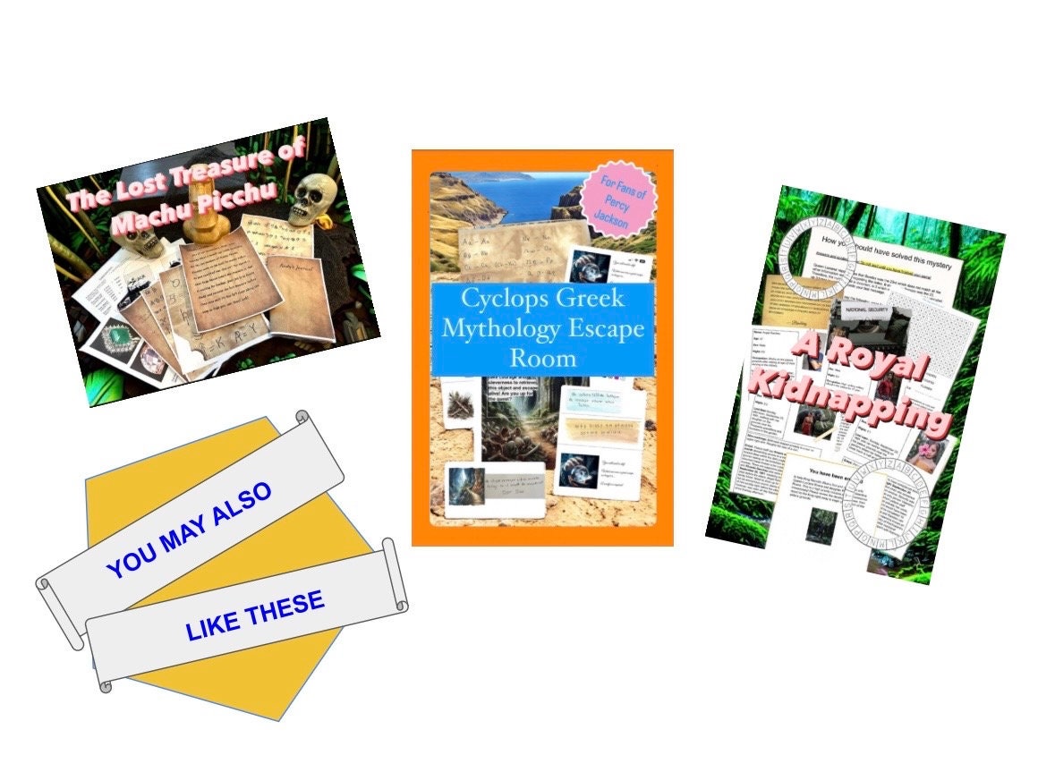 Greek Myth Escape Room for Fans of Percy Jackson - Etsy