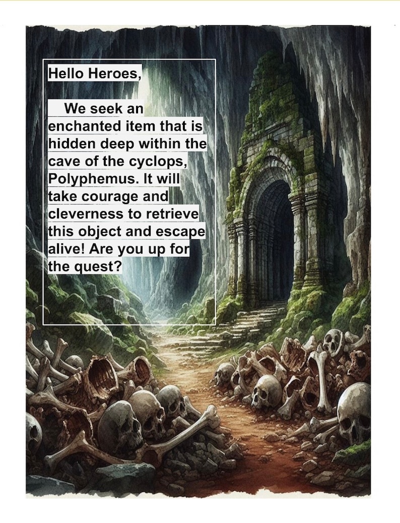 Cyclops Greek Mythology Escape Room - Etsy